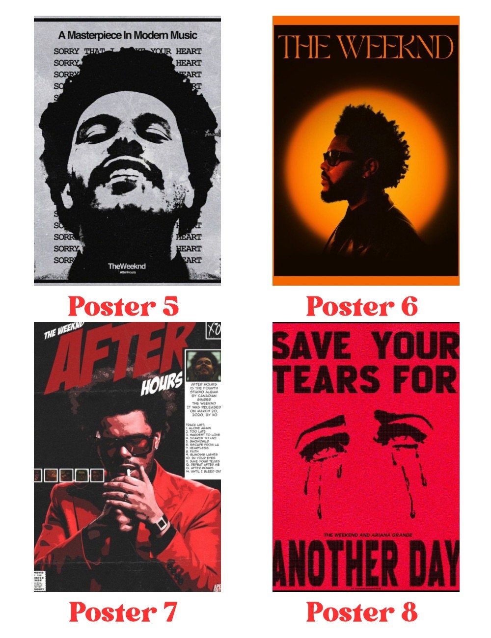 The Weeknd Poster, Aesthetic Poster, Vintage Poster, Aesthetic Wall Art ...