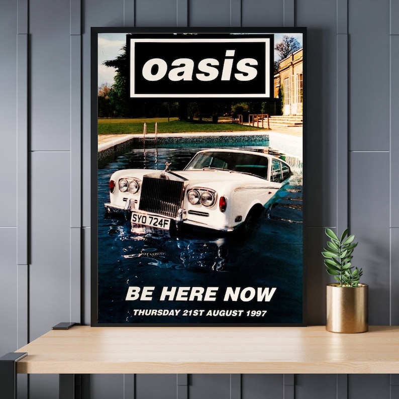 Oasis Poster, Britpop Poster, Vintage Poster, Aesthetic Poster, Gift ...