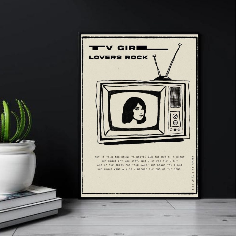TV Girl Poster, Aesthetic Poster, Vintage Poster, Aesthetic Print, Gift ...
