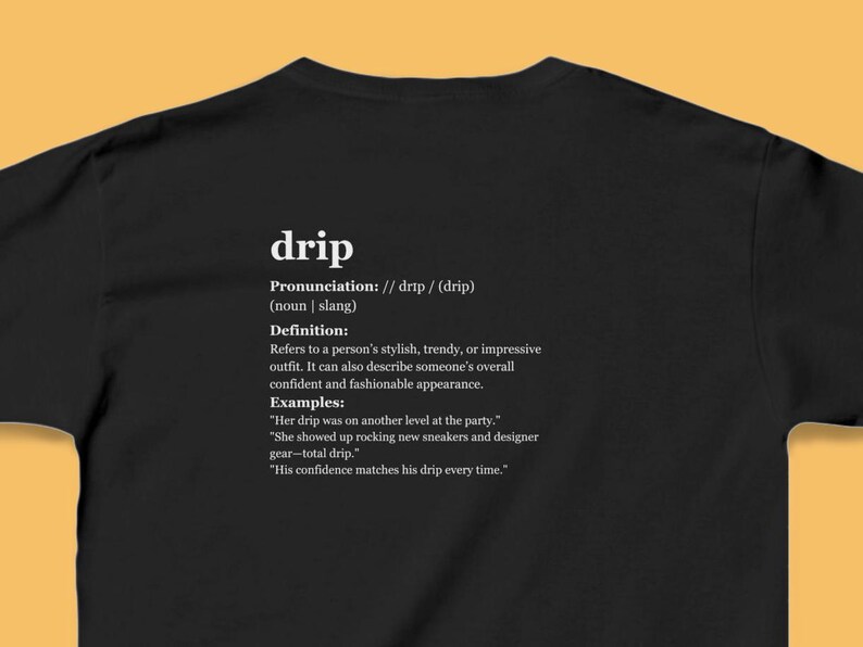 Drip Kids T-shirt: Gen Z Slang Dictionary Tee - Etsy Australia