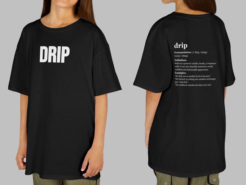 Drip Kids T-shirt: Gen Z Slang Dictionary Tee - Etsy Australia