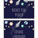 Space Themed Food Labels: Galaxy Birthday, Baby Shower (printable PDF ...