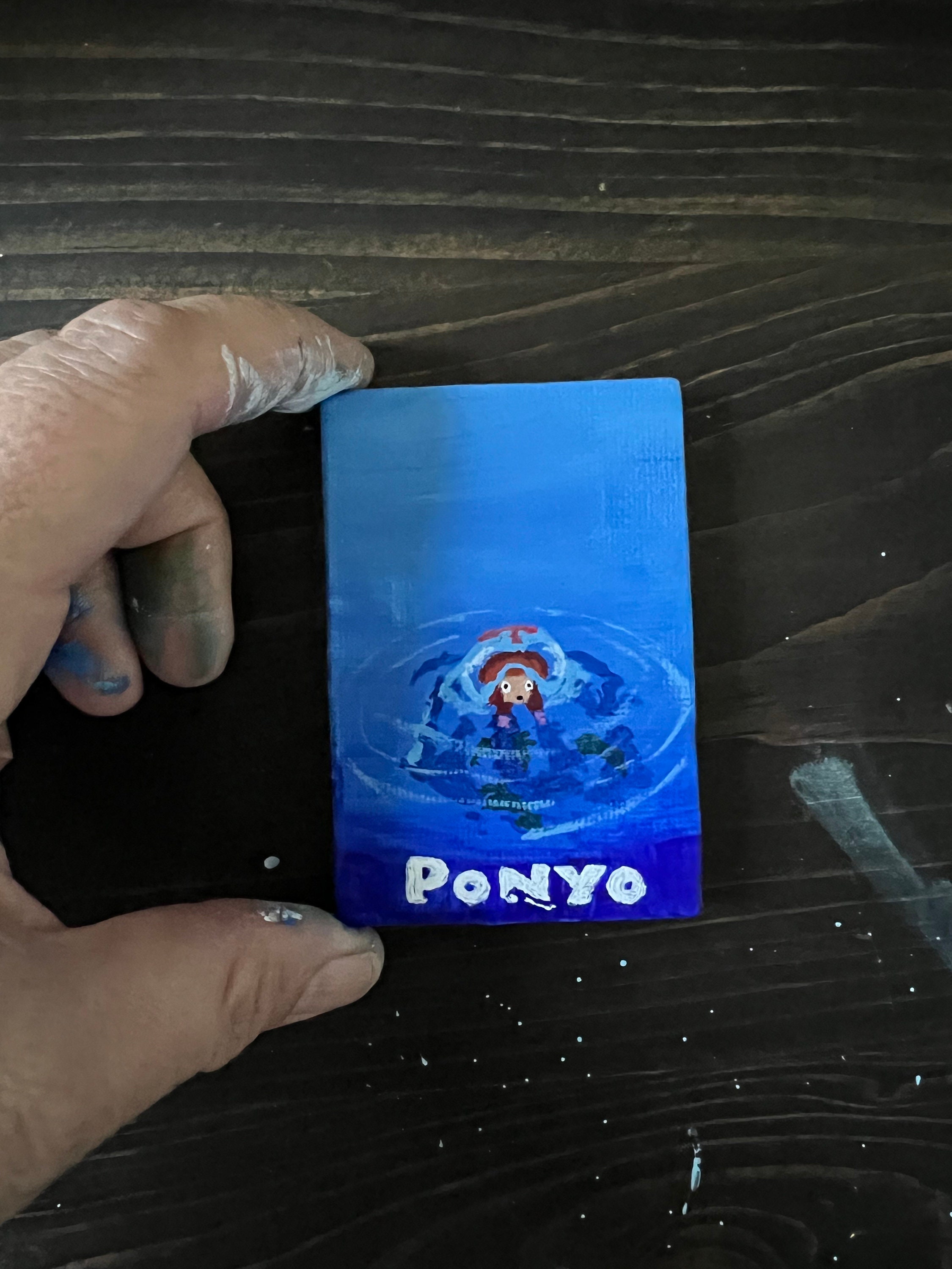 Ponyo Mini Acrylic Painting - Etsy