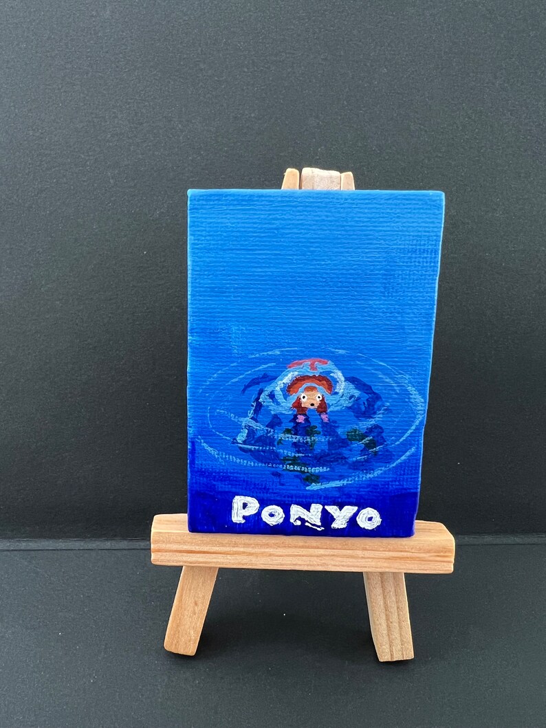 Ponyo Mini Acrylic Painting - Etsy