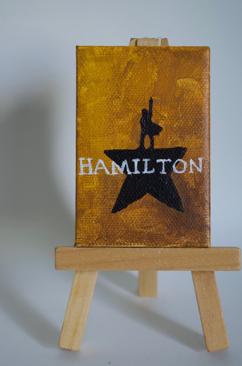 Hamilton Mini Acrylic Painting - Etsy