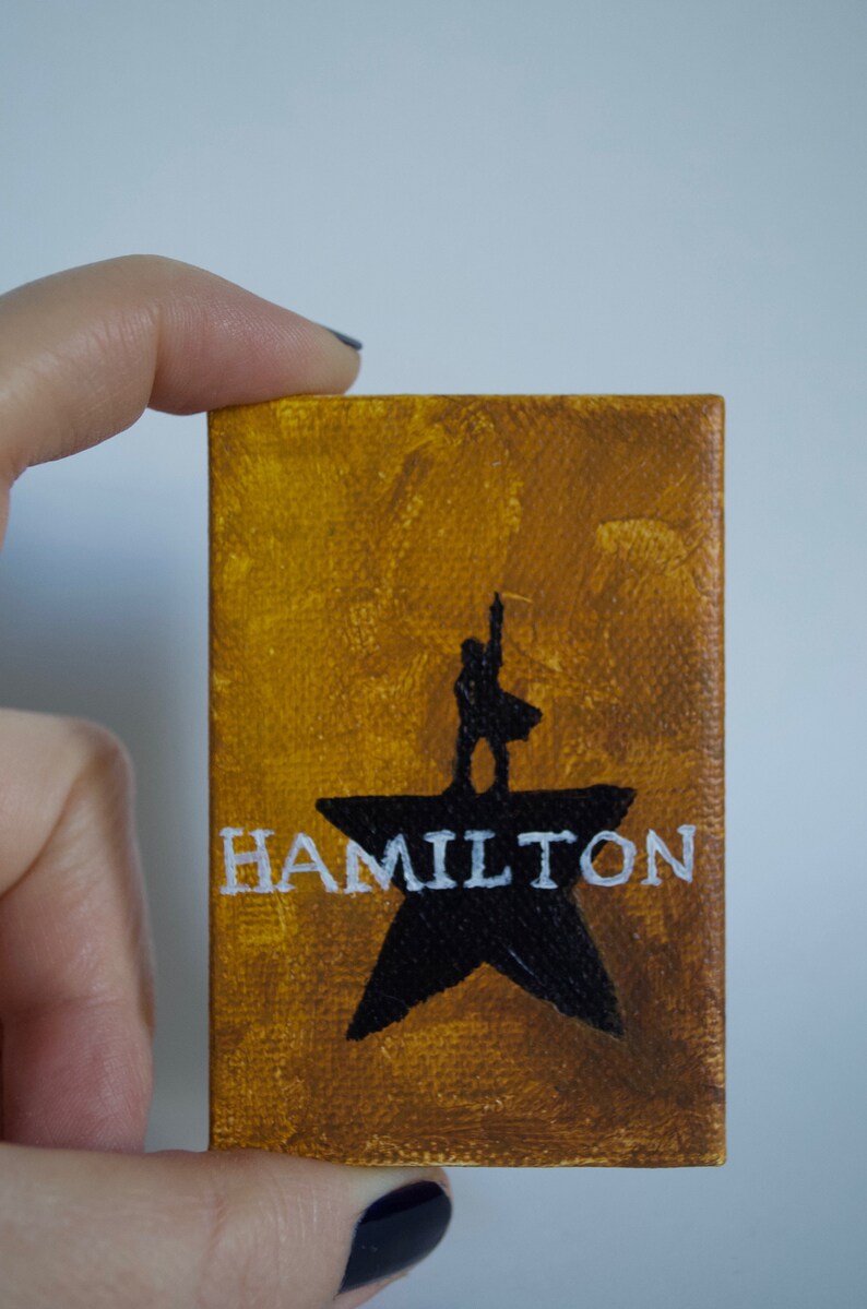 Hamilton Mini Acrylic Painting - Etsy