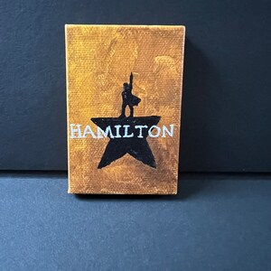 Hamilton Mini Acrylic Painting - Etsy