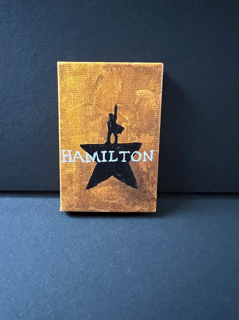 Hamilton Mini Acrylic Painting - Etsy