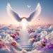 Memorial PNG, Lillies, Roses, Doves, Heaven, Rest in Peace, Wings ...