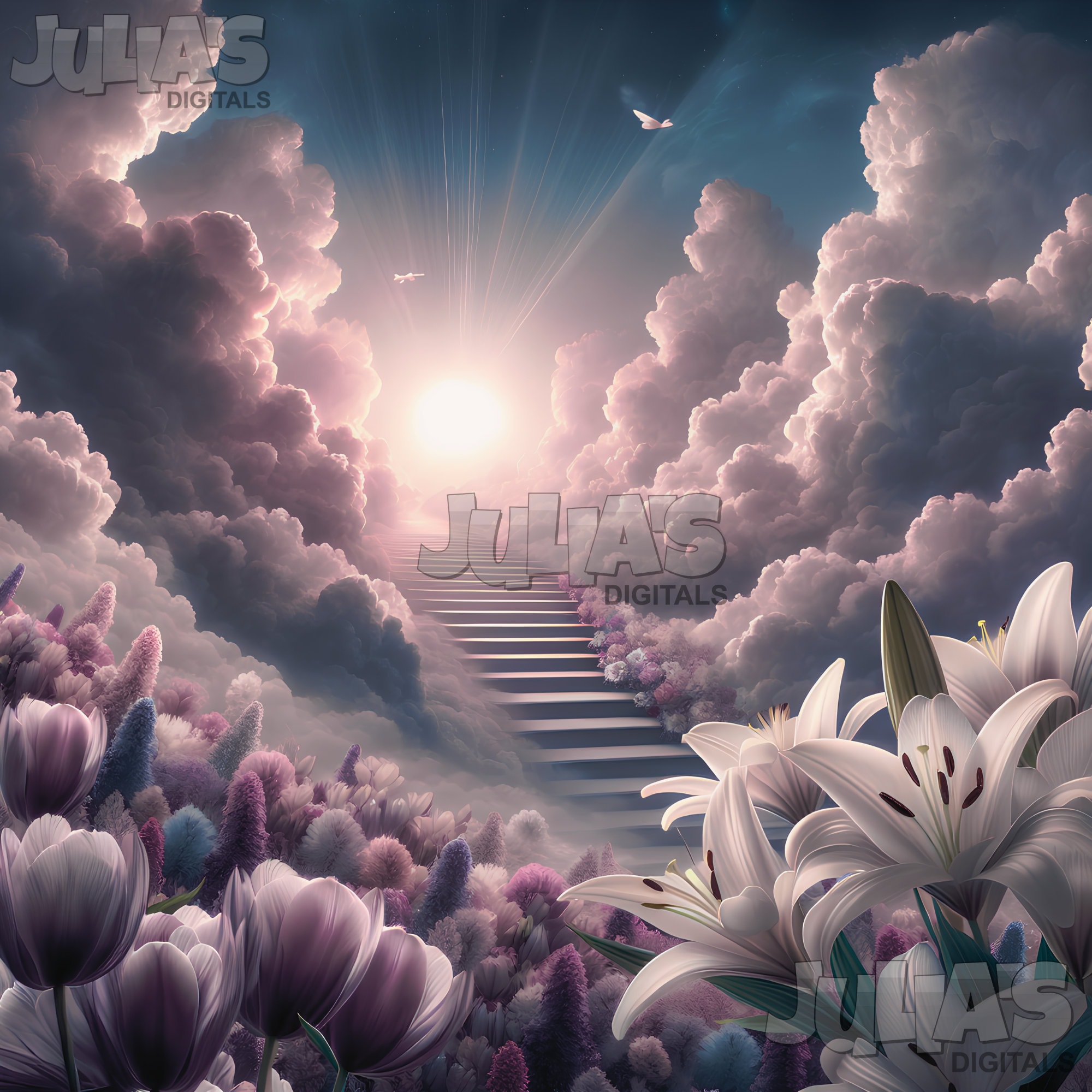 In Loving Memory PNG Background: Angel Wings, Stairway to Heaven ...