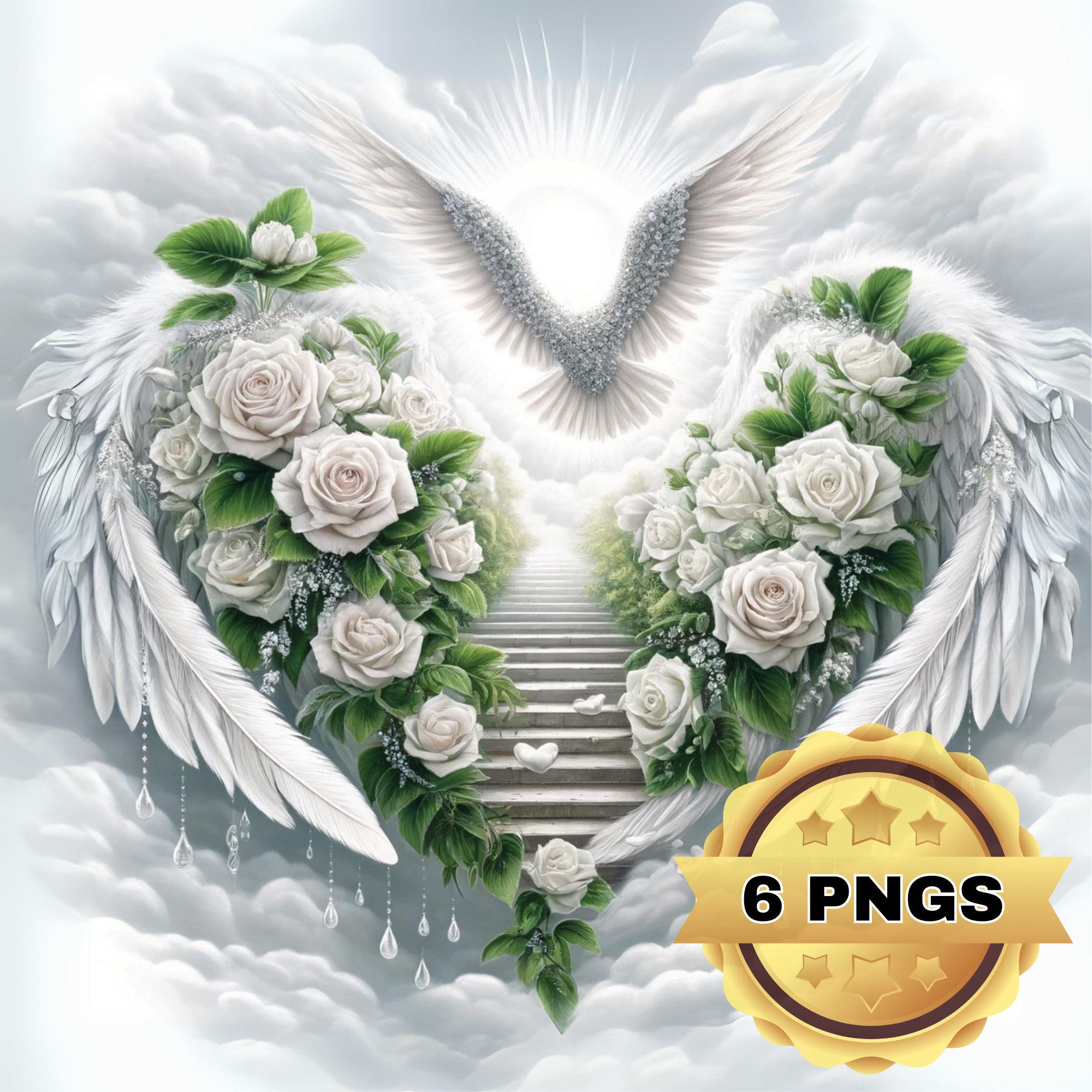 Green Memorial Tumbler Wrap PNG, in Loving Memory, Doves, Heaven, Rest ...