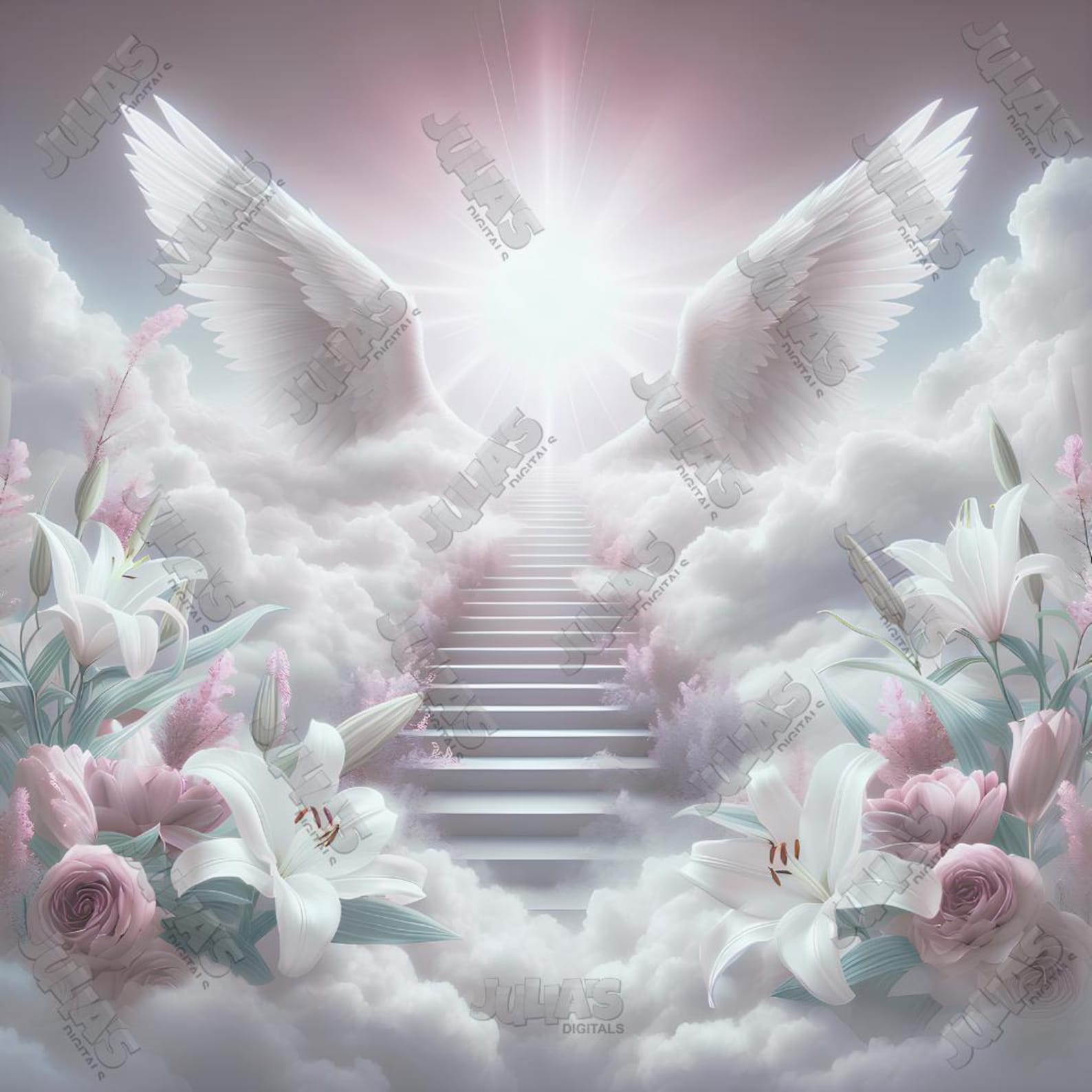 Memorial White, Pink, Roses, Background, Tumbler Wrap PNG, in Loving ...