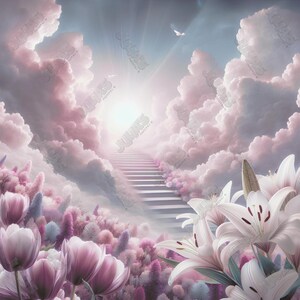 Memorial White, Pink, Roses, Background, Tumbler Wrap PNG, in Loving ...