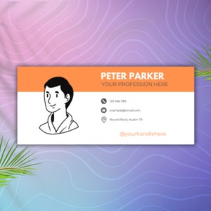 Simple Aesthetic, Email Signature Template, Editable on Canva ...