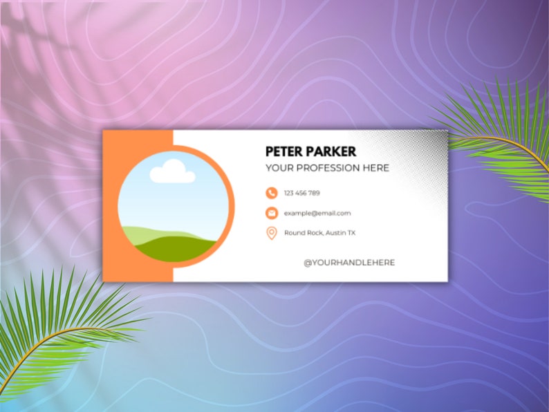Simple Aesthetic, Email Signature Template, Editable on Canva ...