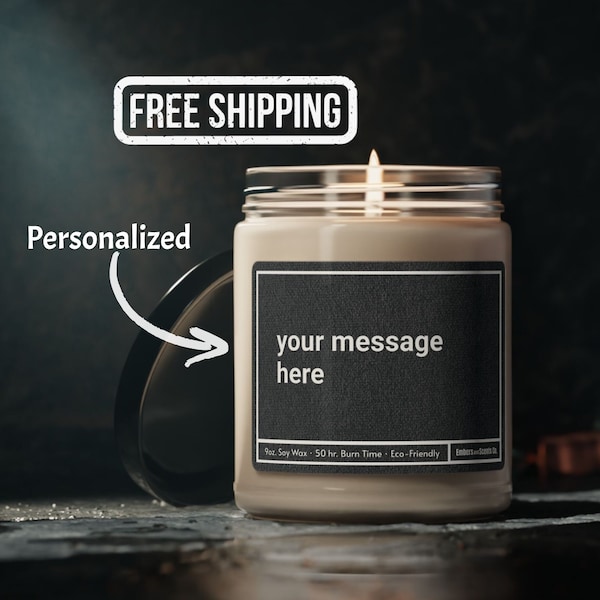 Custom Candle - Etsy