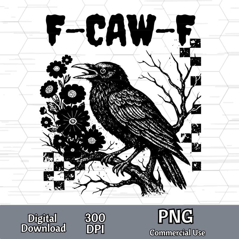 F-CAW-F, Raven Rooster, Crow, Clip Art, Personalized Gift, SVG, Png ...