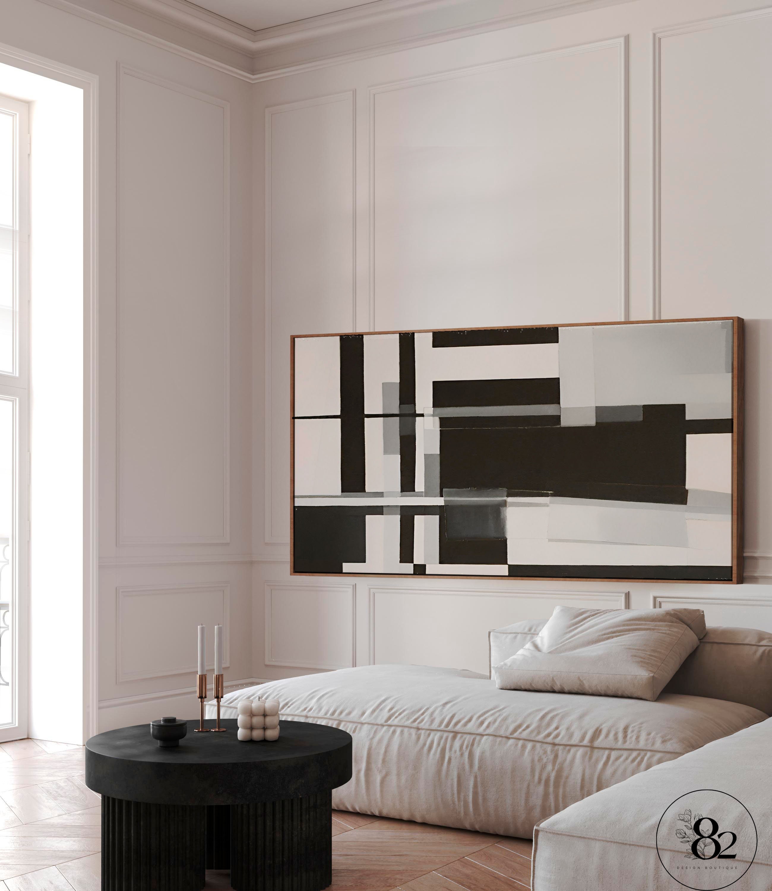 Bauhaus Samsung Frame TV Art Set Modern Frame TV Art Muted Tonal Frame ...