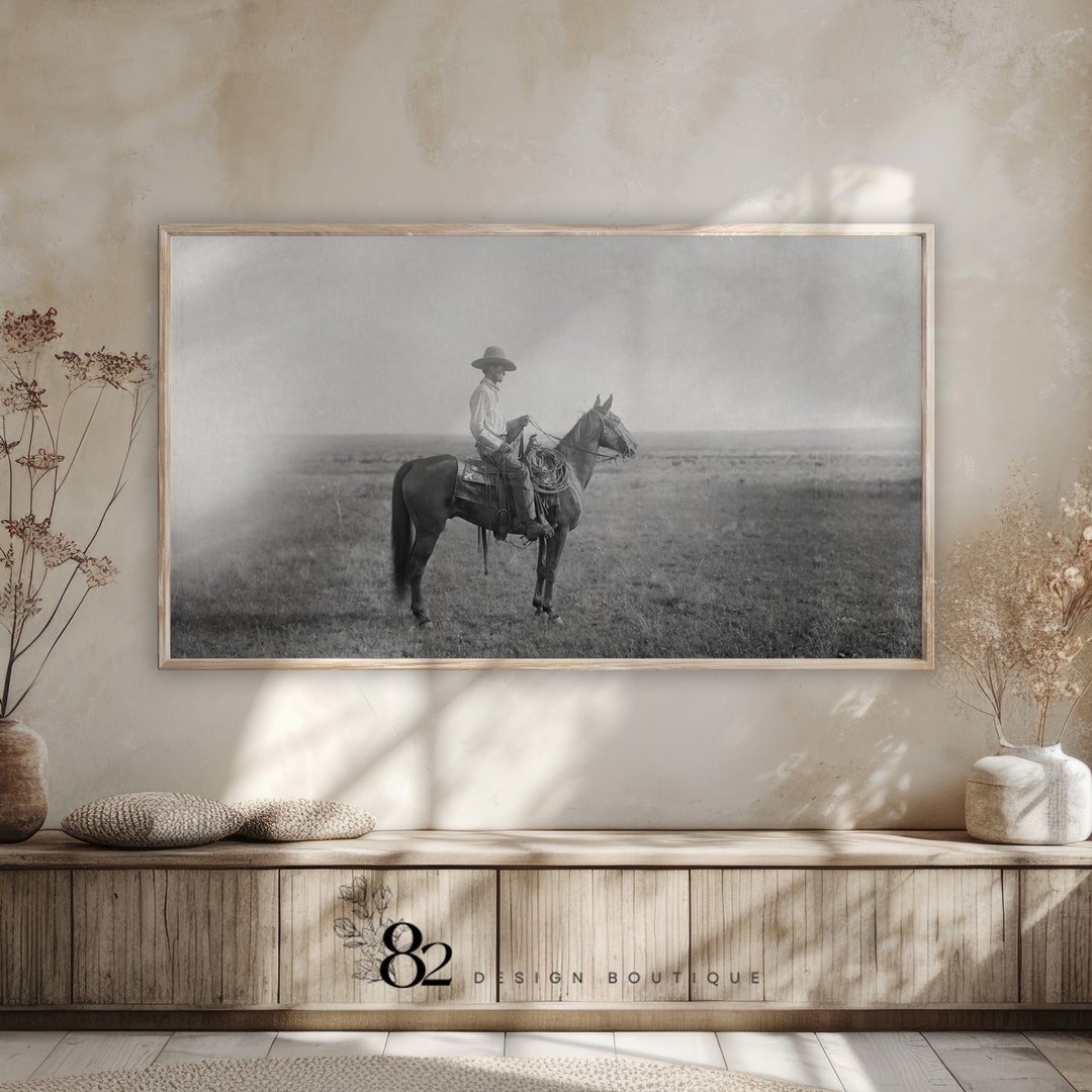 Western Frame TV Art | Vintage Cowboy Frame TV Art | Vintage Western ...