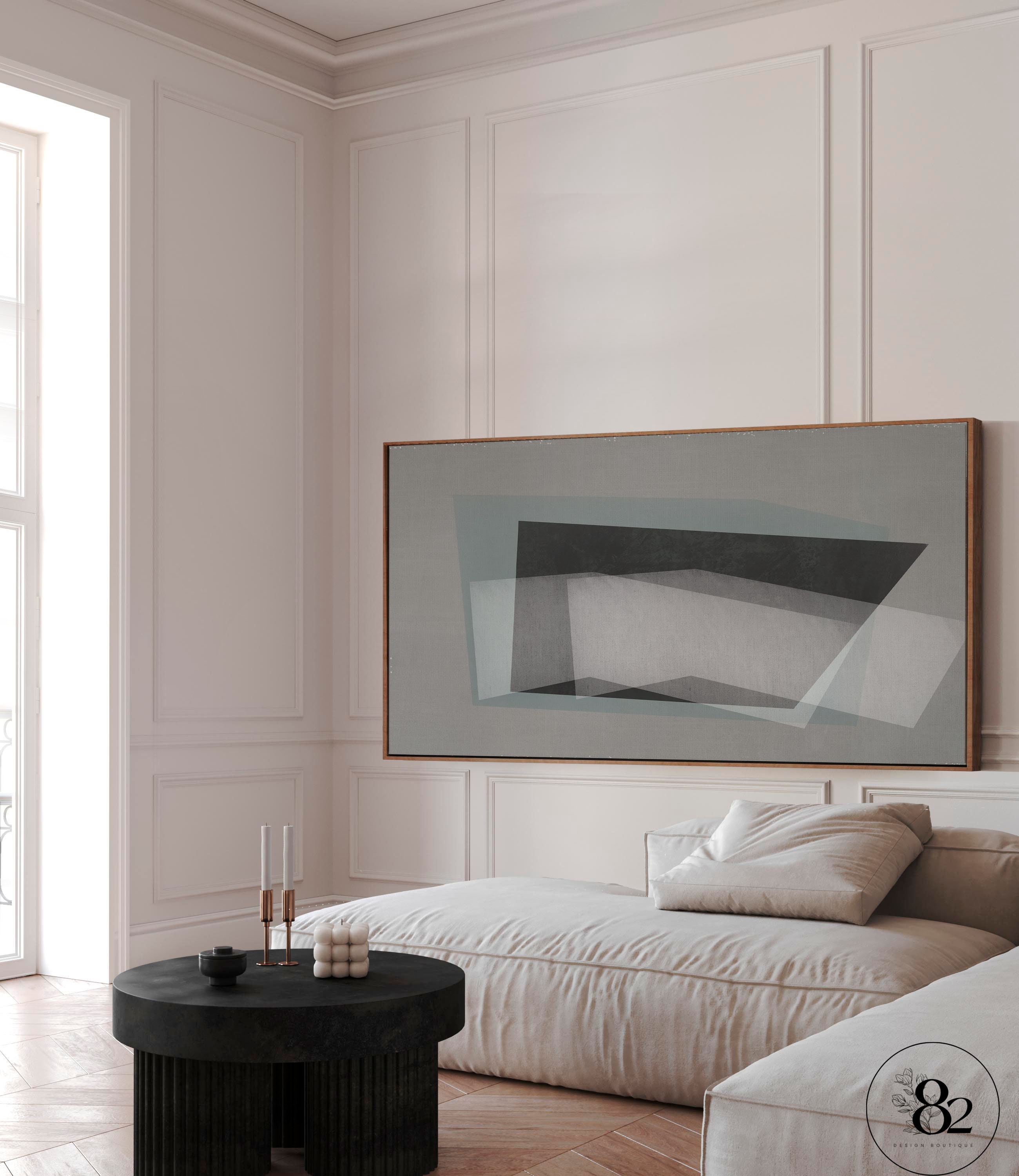 Midcentury Modern Samsung Frame TV Art | Abstract Modern Frame TV Art ...