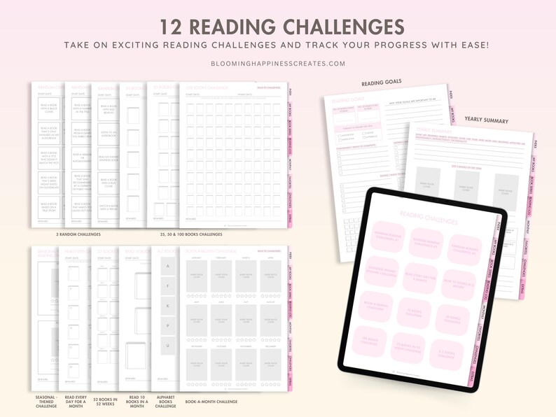 Ultimate Digital Reading Journal , Digital Reading Journal , Book ...