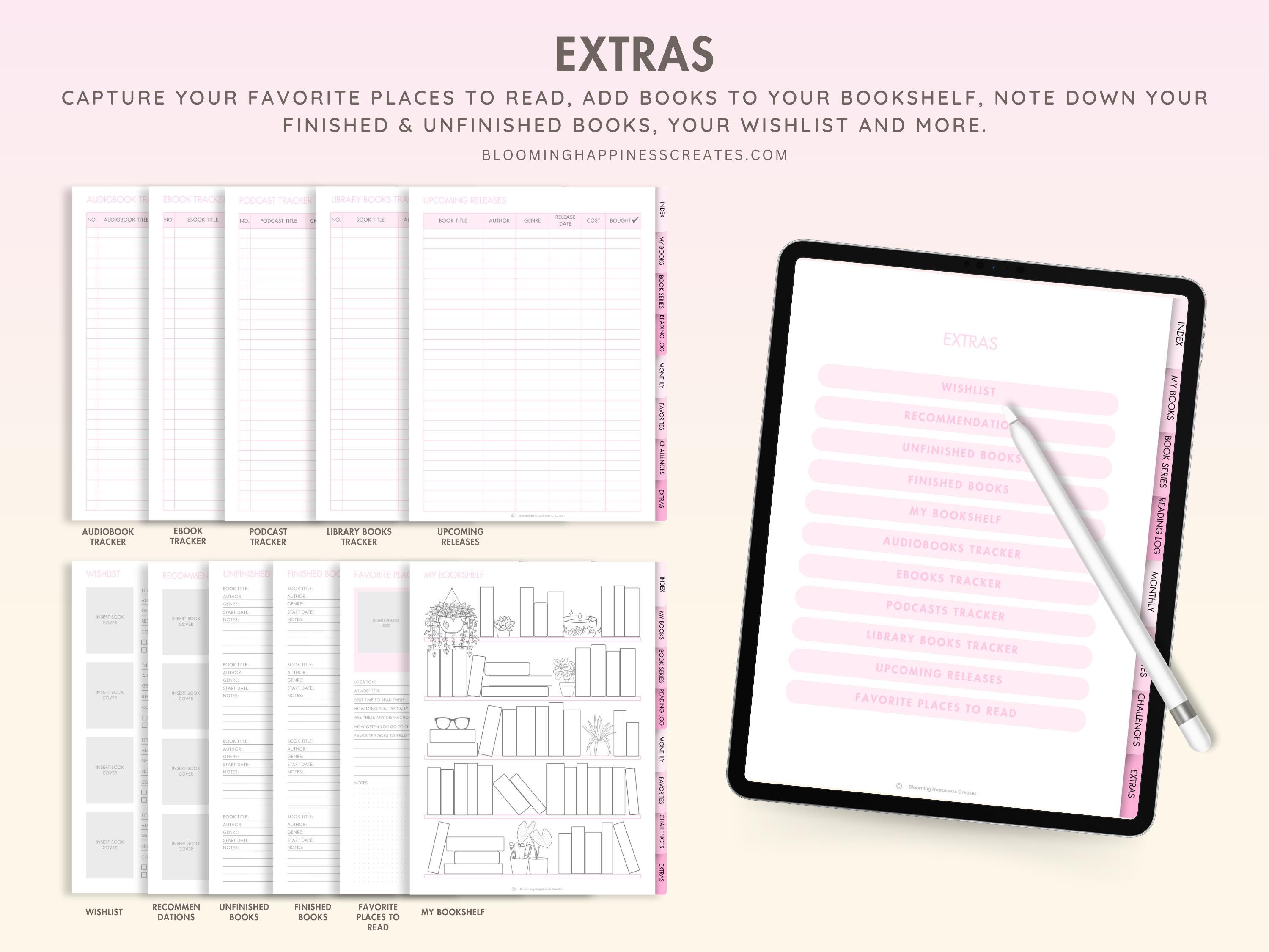 Ultimate Digital Reading Journal , Digital Reading Journal , Book ...