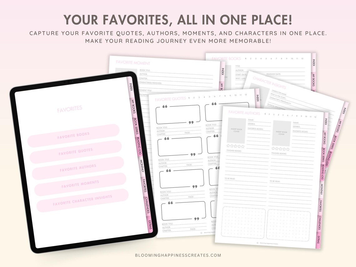 Ultimate Digital Reading Journal , Digital Reading Journal , Book ...