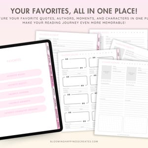 Ultimate Digital Reading Journal , Digital Reading Journal , Book ...