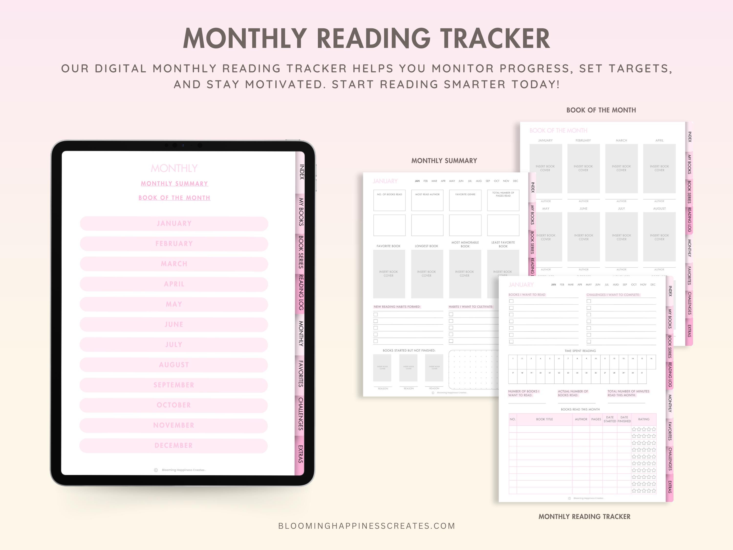 Ultimate Digital Reading Journal , Digital Reading Journal , Book ...