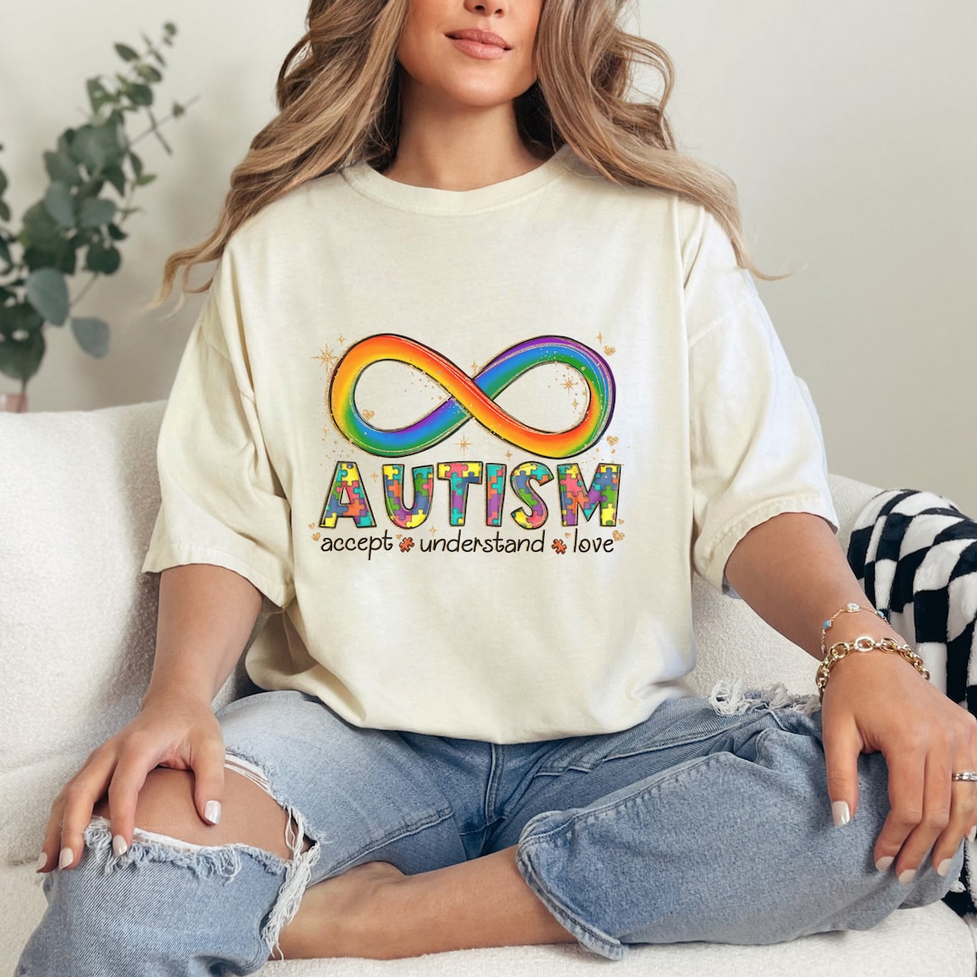 Autism Shirt for Her Him Autism Awareness Month Tee Autism Acceptance T ...