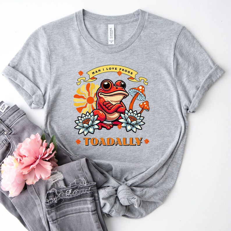 Man I Love Frogs Toadally Shirt Frog Sweater Cottage Core Frog and Toad ...