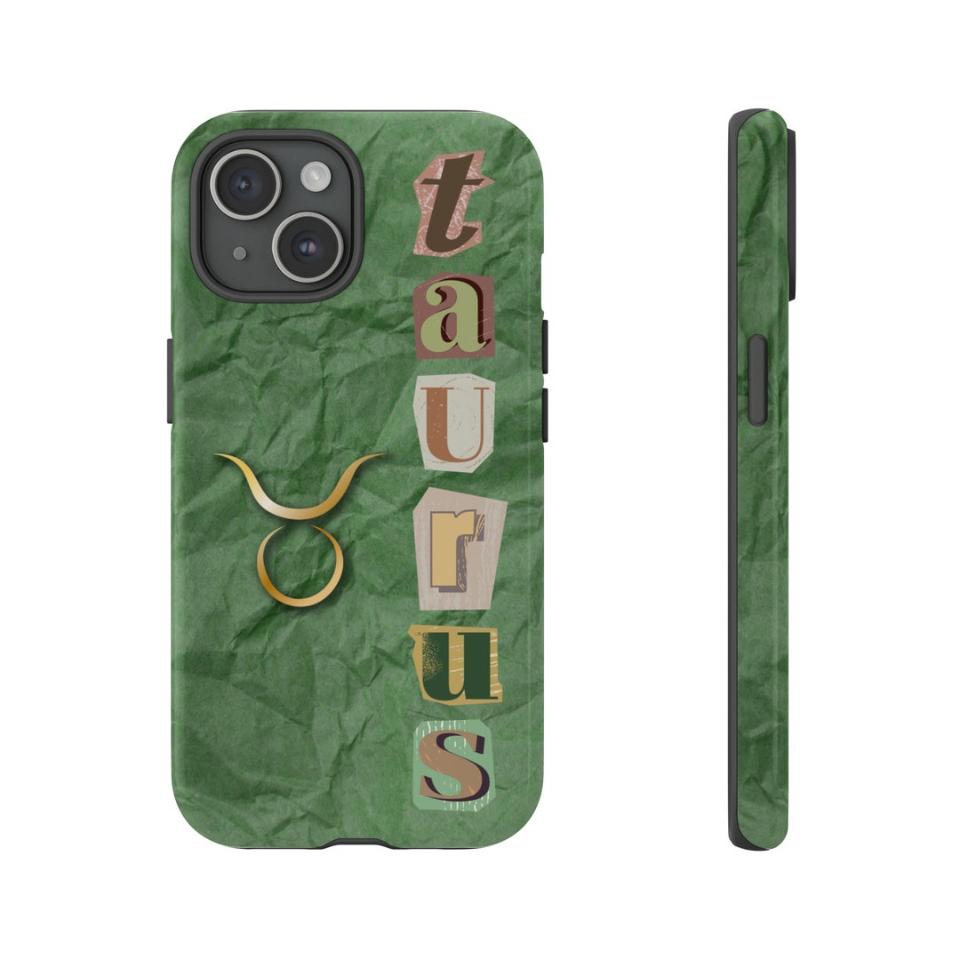 Taurus Season Scrapbook Letter Collage Tough Phone Case / Gift for a ...