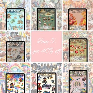 Ocean Animal Digital Sticker Book for Goodnotes, Sea Life Planner ...