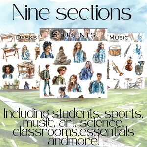 Back to School Digital Sticker Book for Goodnotes, Teacher Planner ...