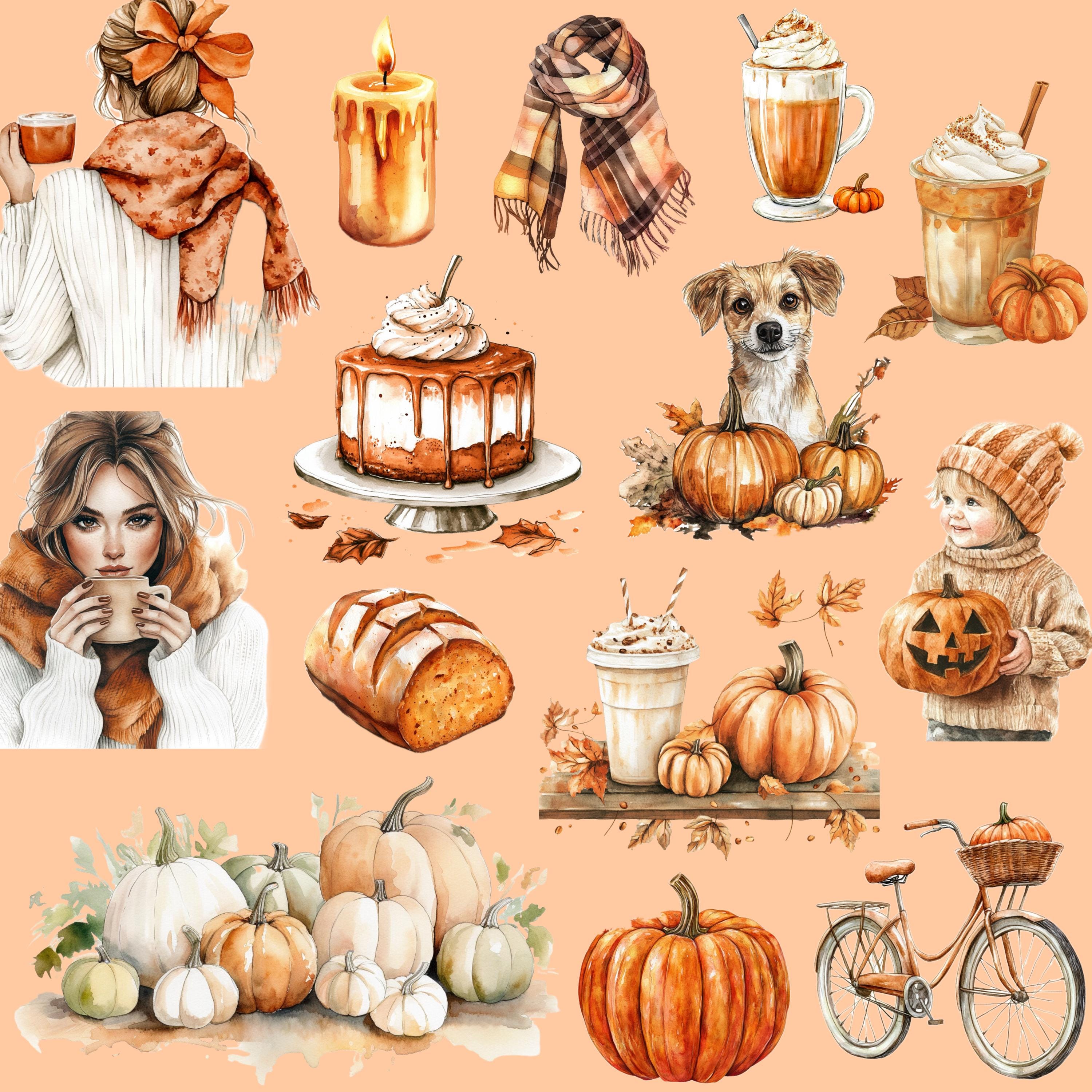 Pumpkin Spice Life Digital Stickers for Goodnotes, Cozy Pumpkin Spice ...