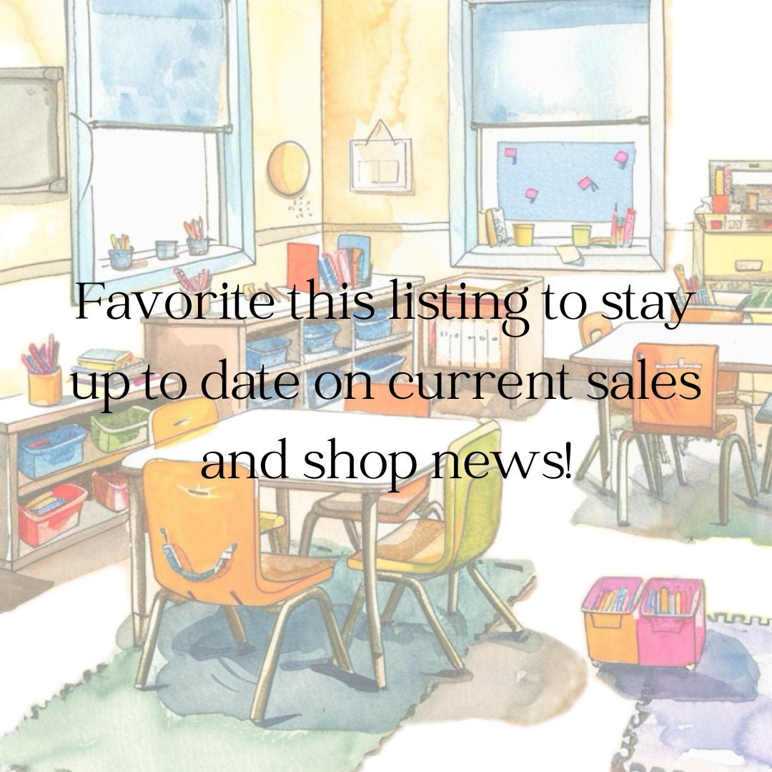 Back to School Digital Sticker Book for Goodnotes, Teacher Planner ...