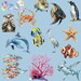 Aquatic Animal Themed Digital Sticker Book for Goodnotes, Tropical Fish ...