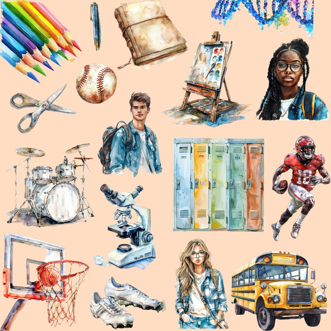 Back to School Digital Sticker Book, Goodnotes Planner Stickers - Etsy