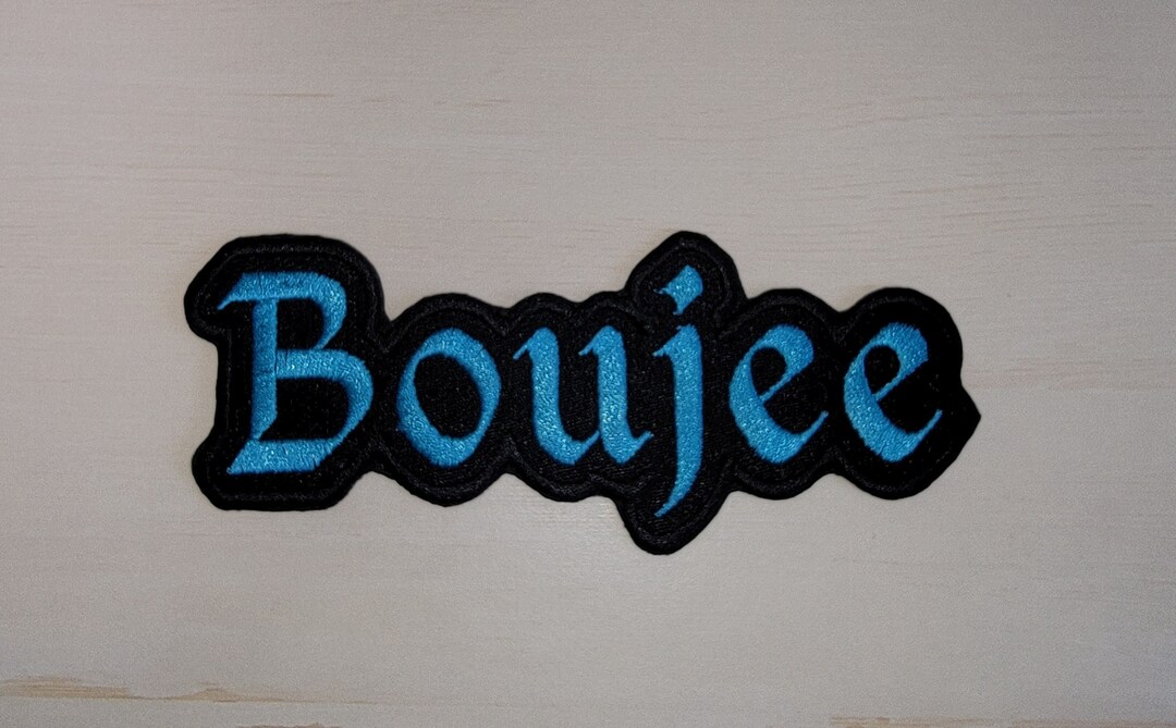 Boujee Iron on Embroidered Applique Patch - Etsy
