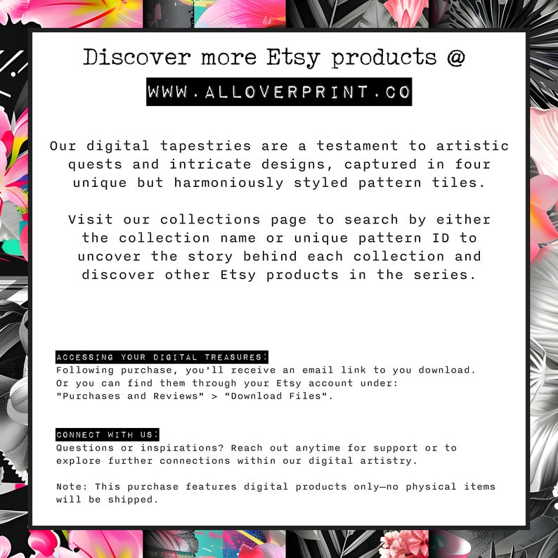 80s Retro Neon Pink Hawaiian Print Seamless Flower Pattern Digital ...