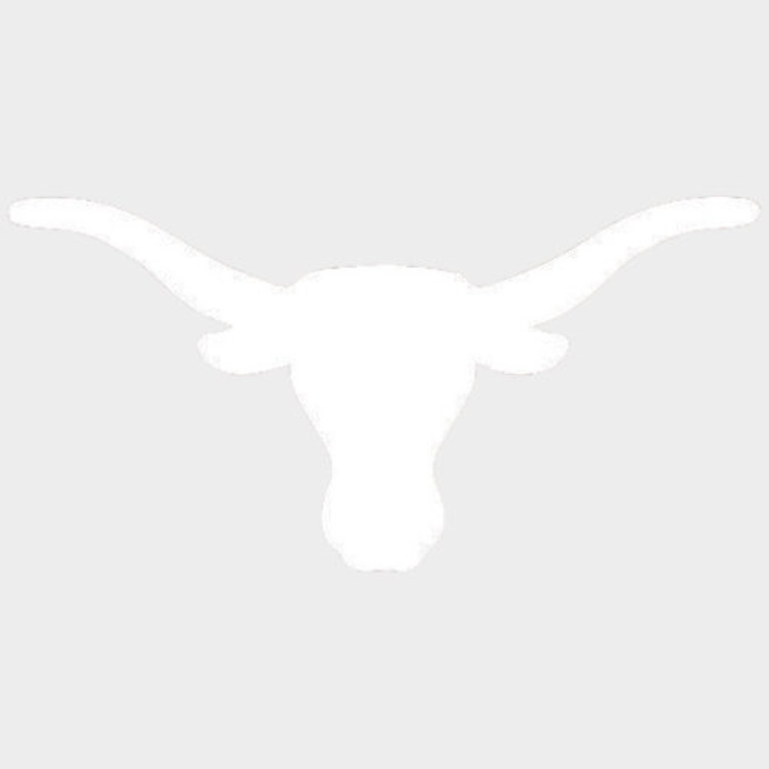 Texas Longhorn Logo, in White - Etsy