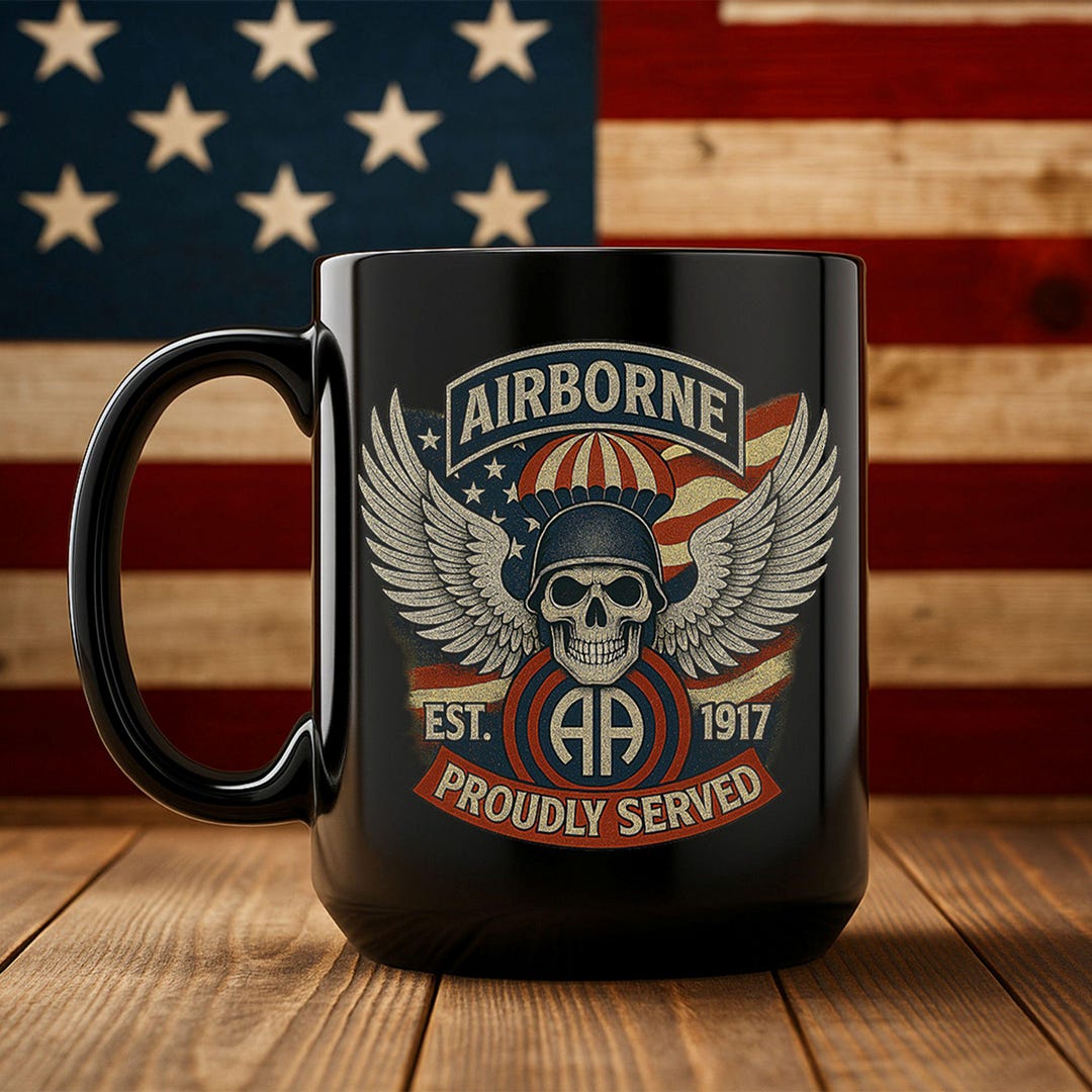 82nd Airborne Coffee Mug, Army Gifts, Military Mugs, Army Decor, US ...