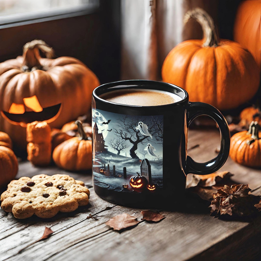 Haunted House Coffee Mug, Halloween Coffee Mug, Funny Halloween ...