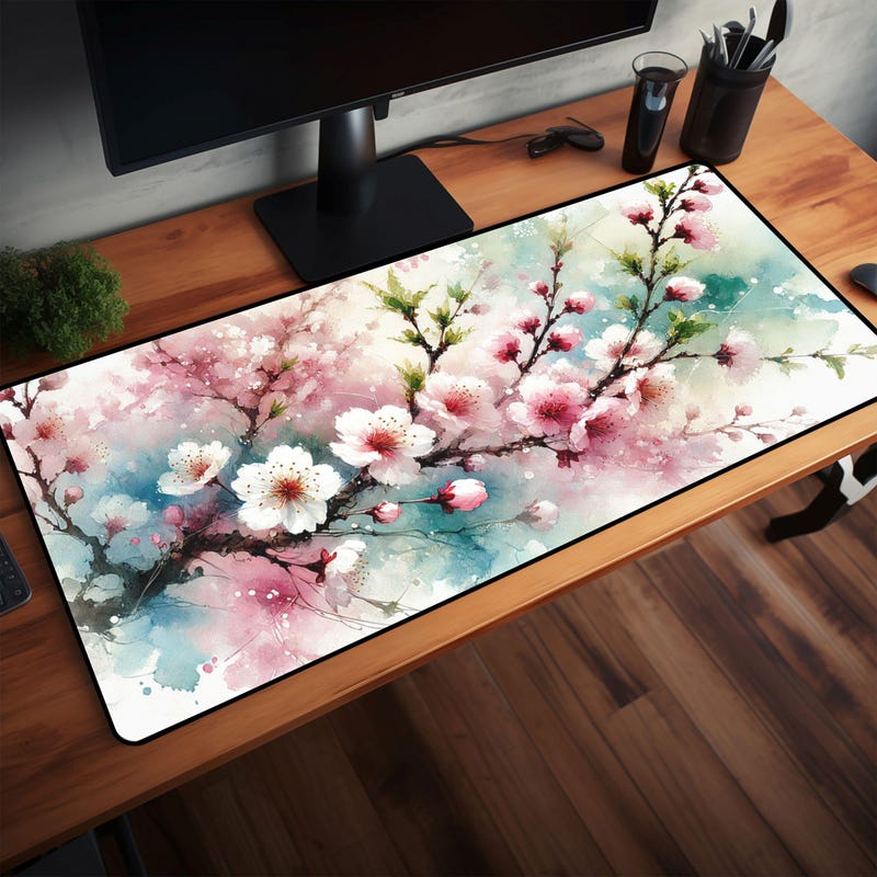 Mouse Pad Cherry Blossom - Etsy