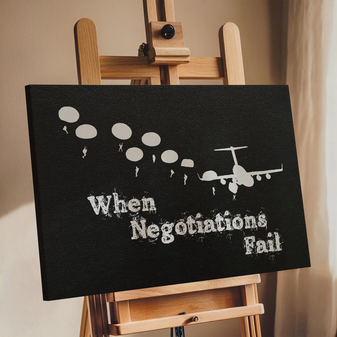 Military Canvas Wall Art, Airborne, War Art, Motivational Military ...