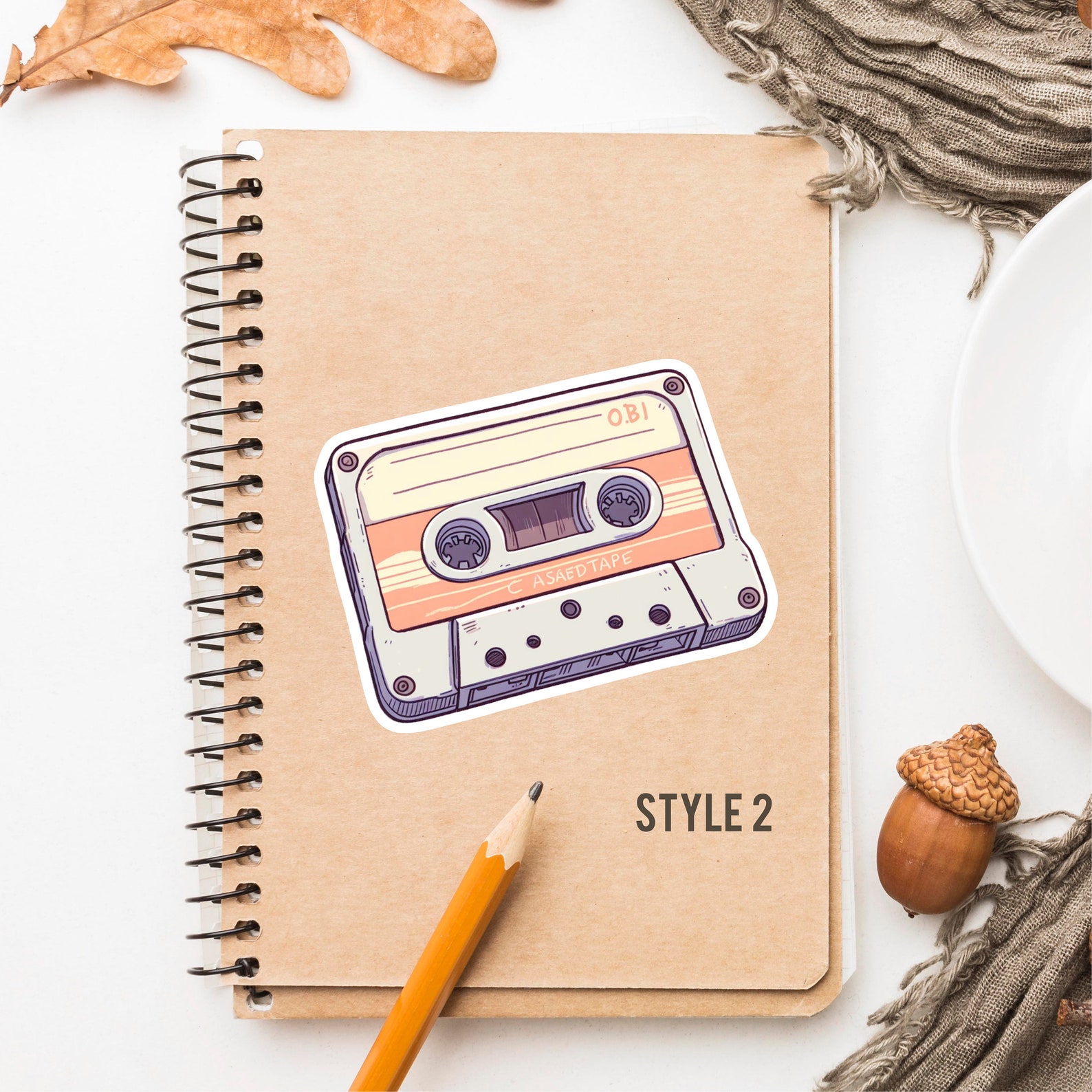 CASSETTE TAPE | Retro Style Vinyl Stickers Waterproof Dishwasher Safe ...