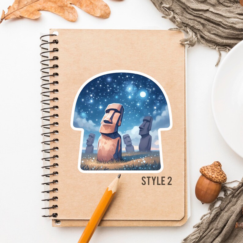 MOAI | Easter Island Statues Landmark Skyline Cityscape Souvenirs ...