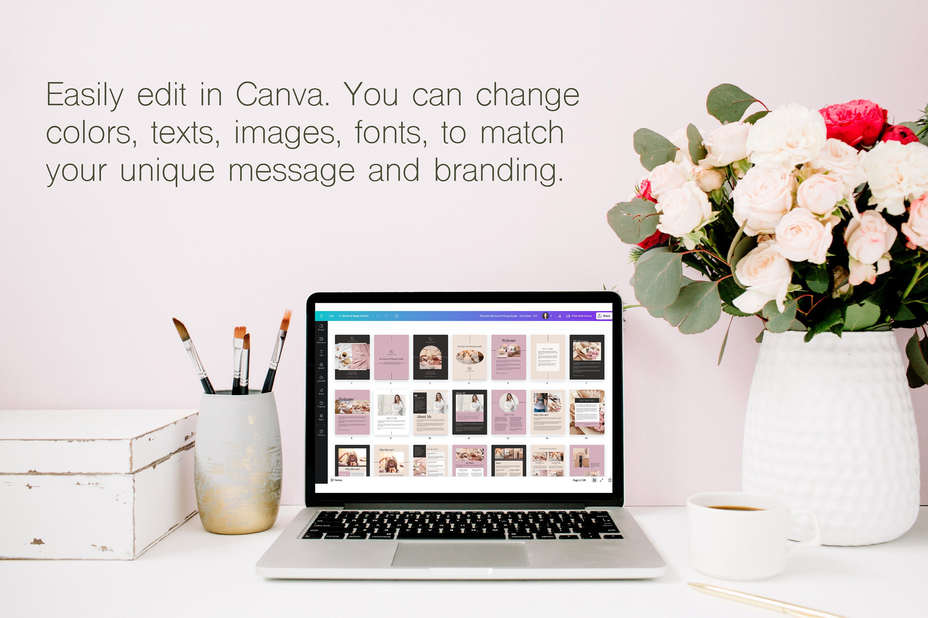 Canva Services Pricing Guide Template: Creative Business (digital ...