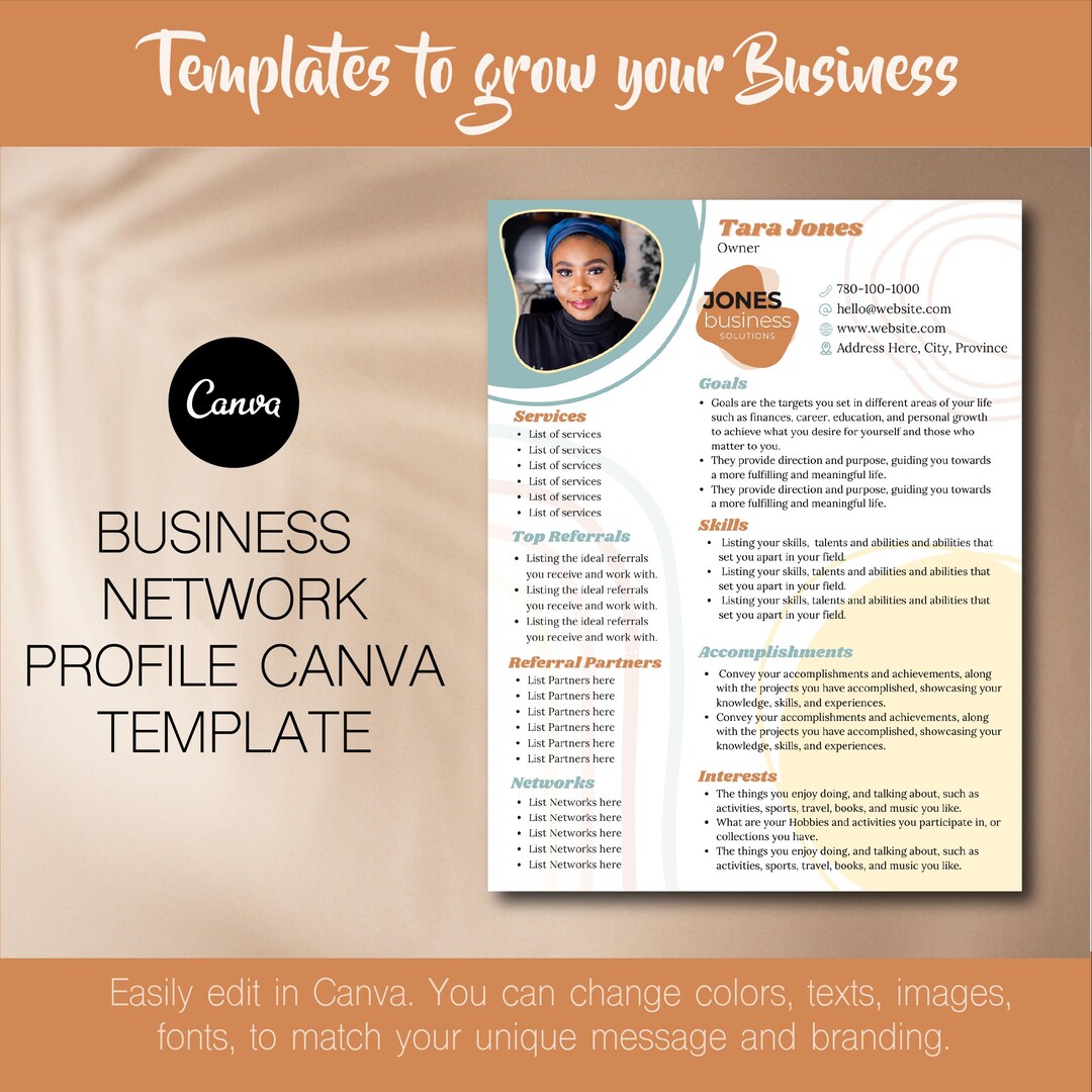 Business Networking Canva Template: Referral Marketing Design (1 Page ...