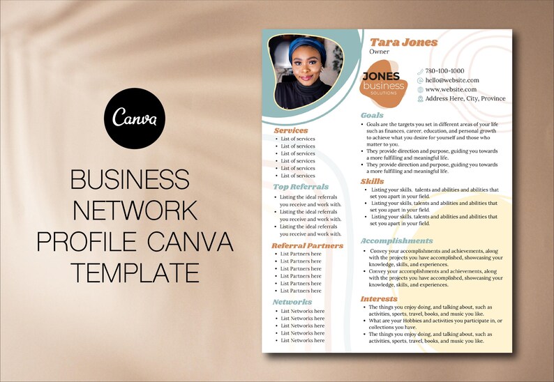 Business Networking Canva Template: Referral Marketing Design (1 Page ...